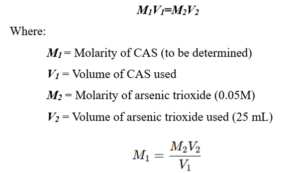 Preparation and Standardization of Ceric Ammonium Sulfate
