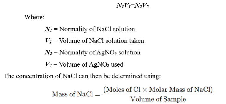Estimation of Sodium Chloride (NaCl) by Precipitation Titration ...