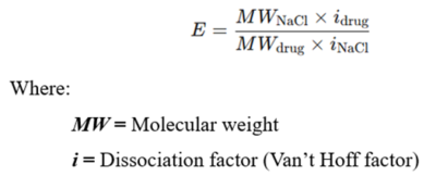 Calculations and Methods of Adjusting Isotonicity